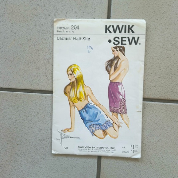 kwik sew | Office | Vintage 972 Kwik Sew Kerstin Martensson Ladies Half ...